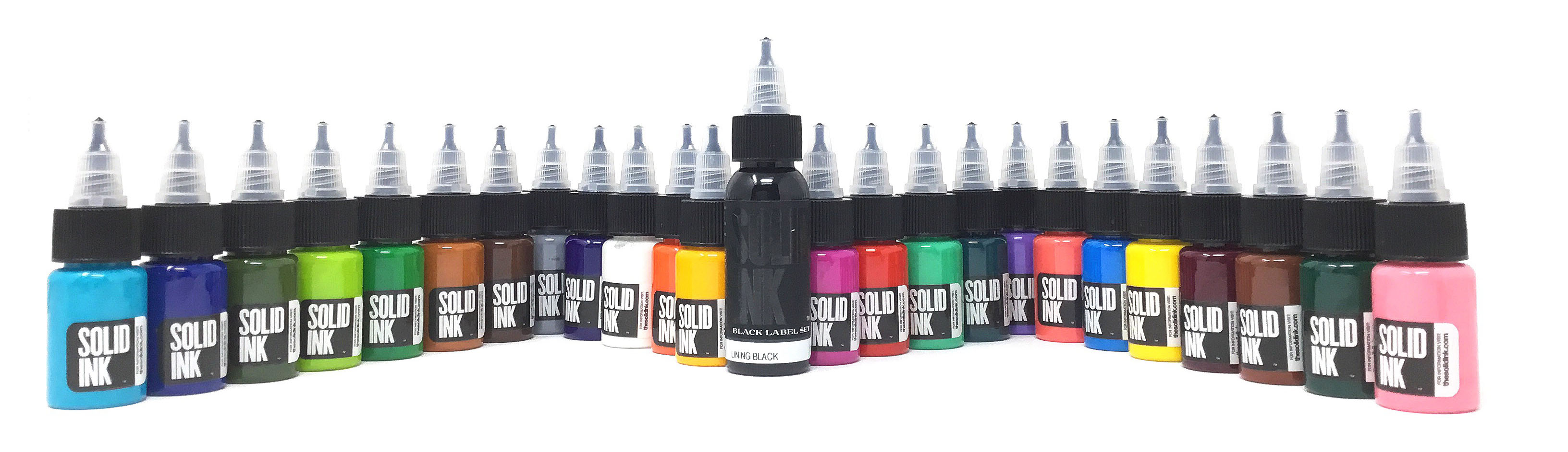 Solid Tattoo Ink 25 Colors Travel Set | Joker Tattoo Supply ...